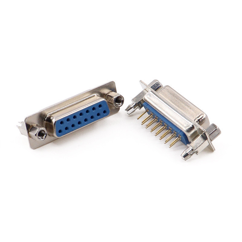 2Pcs DB9 DB15 DB25 DB37 RS232 Connector with Screw Nuts DIP Male Female ...