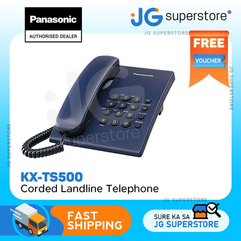 Kx-Ts500ms Panasonic Single Line Corded Landline Integrated Telephone ...