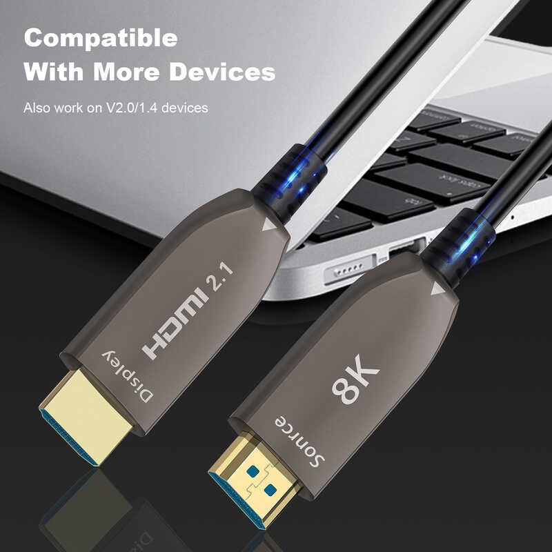50M 8K Hdmi2.1 High-Speed Active Optical Cables 8K@60Hz 7680 X 4320 3D ...