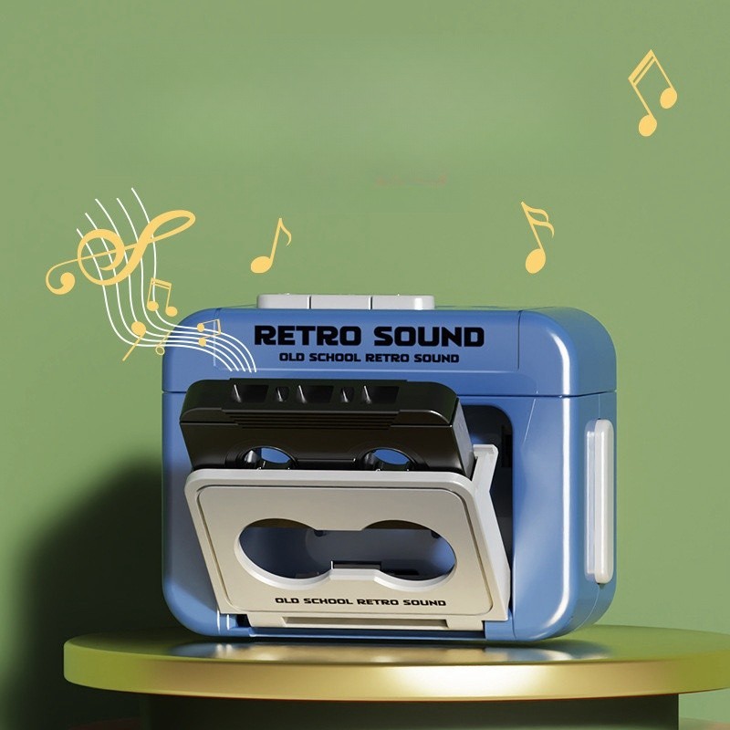 Dualswish New Retro Tape Recorder Couple Gift Keychain Mini Recording ...
