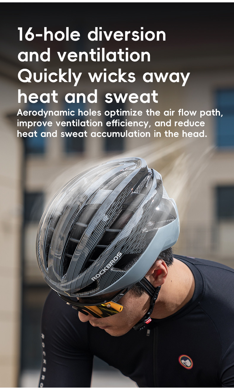 ROCKBROS Riding Helmet Keel Ultralight Integrated Aerodynamics One ...