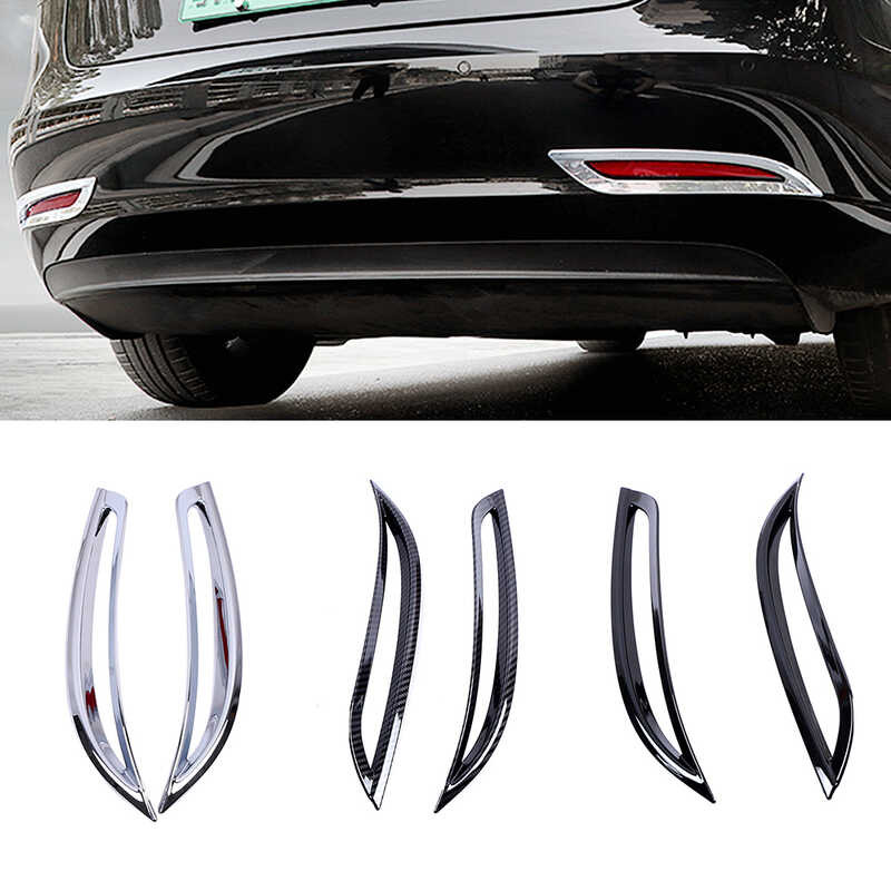 Tesla Model For 3 Rear Fog Light Foglight Lamp Ring Frame Cover Trim ...