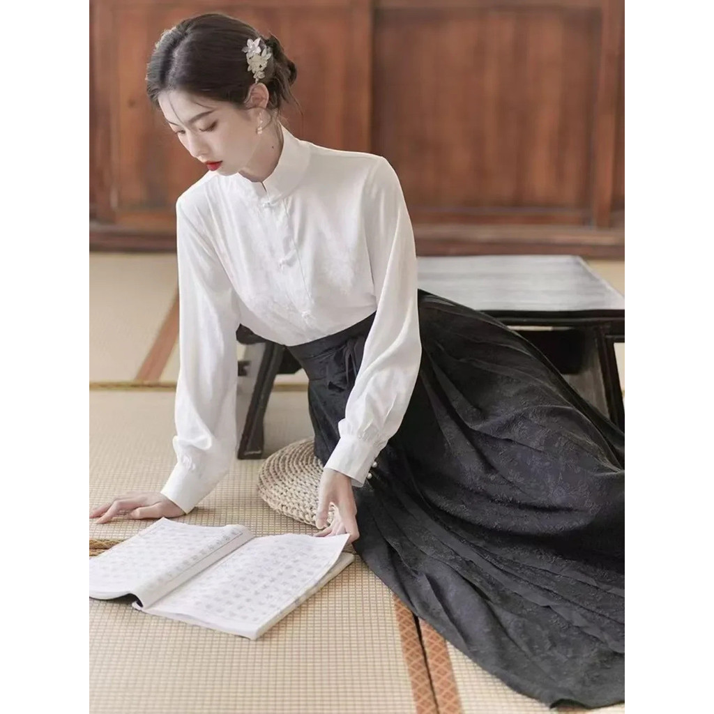 Vest Hanfu Modern Style Women's Suit Mamianqun Chinese Vintage Clothing ...