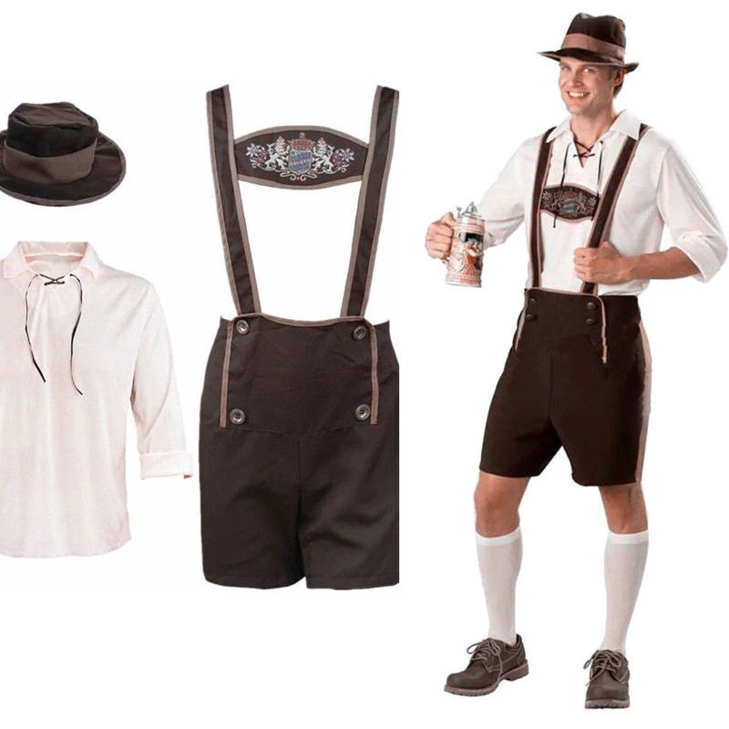 のゎ Men Boy Bavarian Leather Shorts German Oktoberfest Rave Party ...