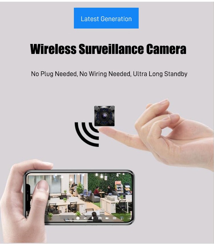 [HD Night Vision]Small Wireless Camera Monitor Ultra HD Wireless Camera ...