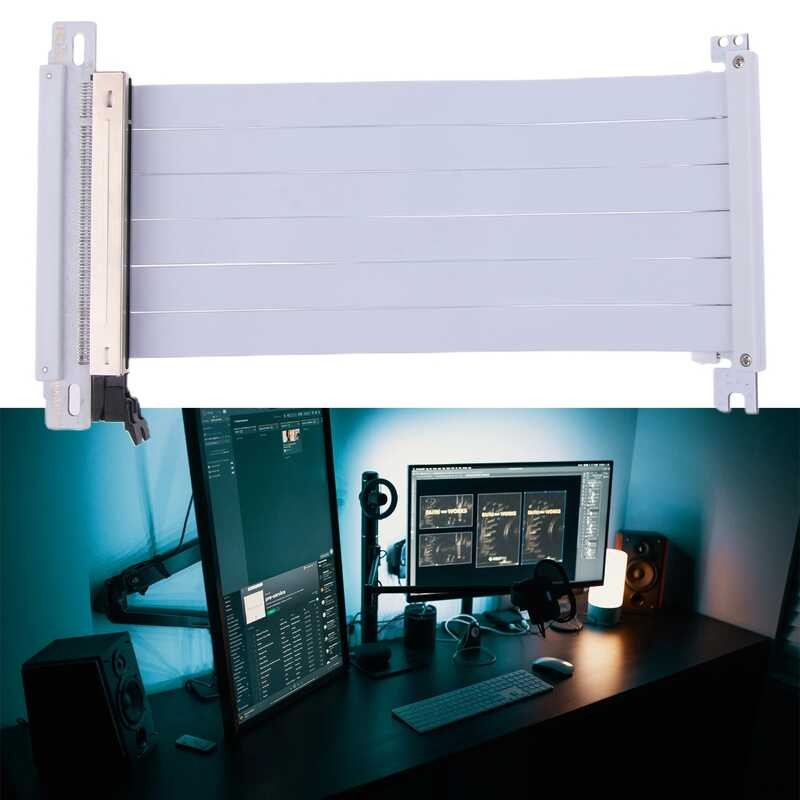 X16 Ღ 3.0 Pcie Pci-Express Extender Flexible High Speed Riser Cable PC ...