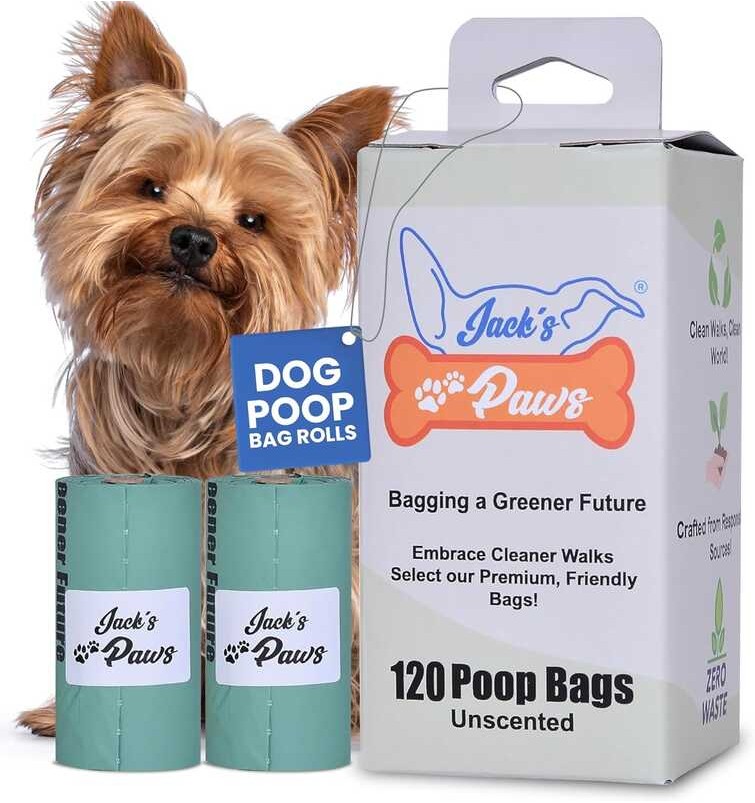 Jack's Paws Premium Strength Poop Dogs Extra Thick, Unscented Quick ...