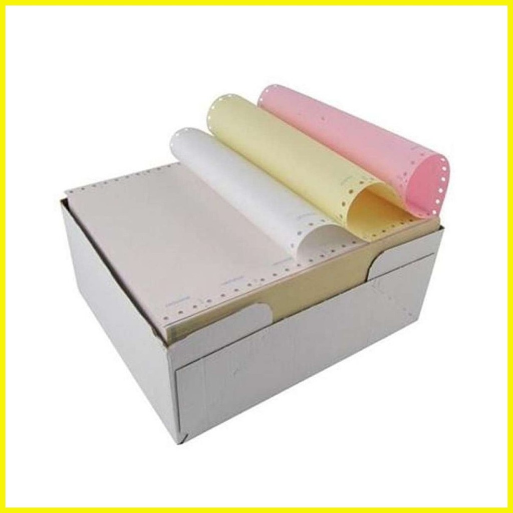 Carbonless Continous Paper 1 Half, 3 Ply for Dot Matrix Paper | Shopee ...