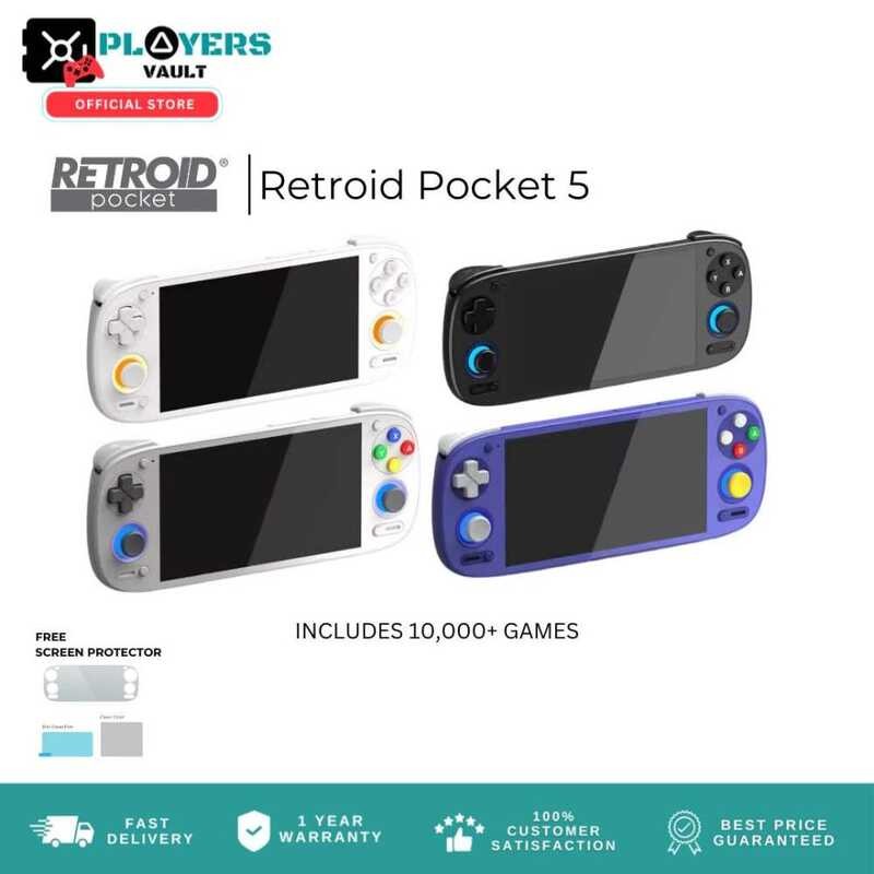 Retroid Pocket 5 Handheld Game Console 5.5 Inch Sd865 8+256G Rp5 OLED ...
