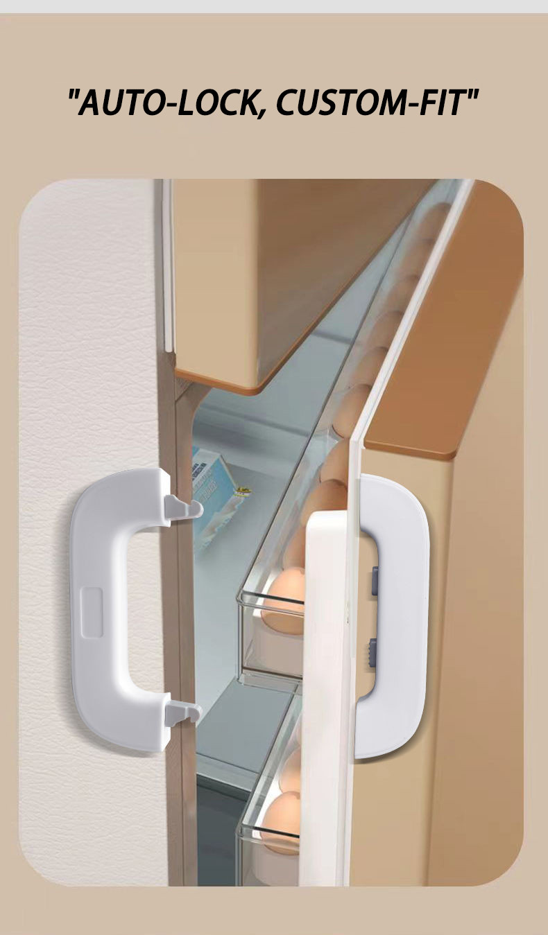 Child safety lock Refrigerator lock cabinet door lock Multi-function lock baby anti-pinch hands ...