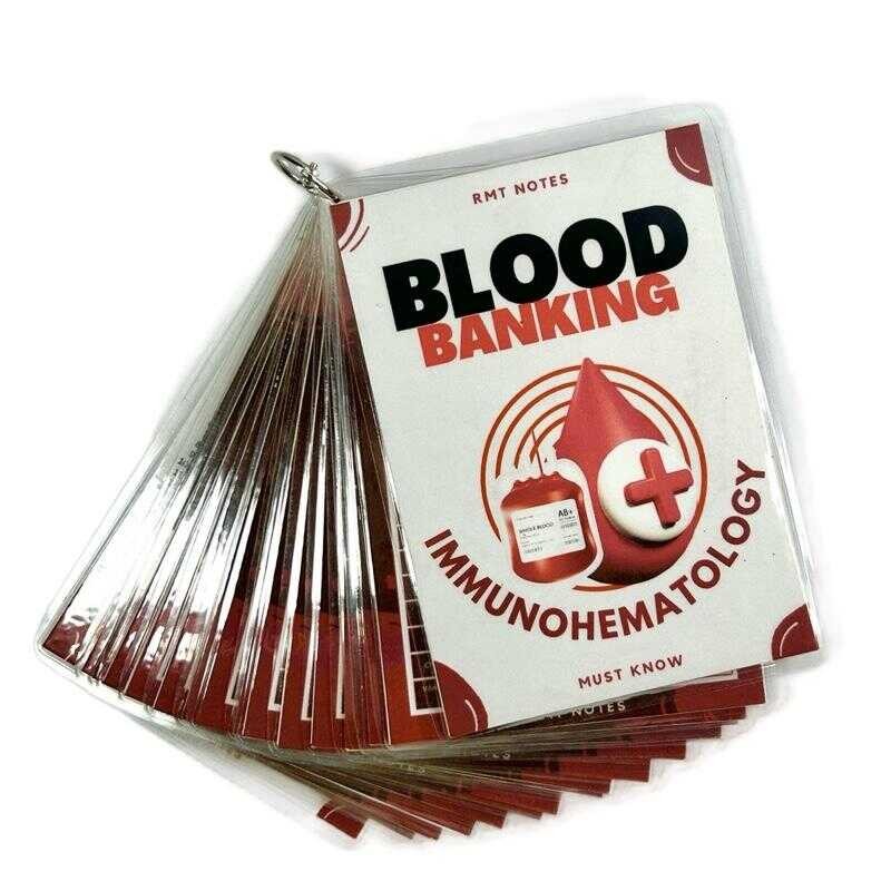 Medtech Flashcards/Notes (Must Know) Essential Flashcards-Bloodbanking ...