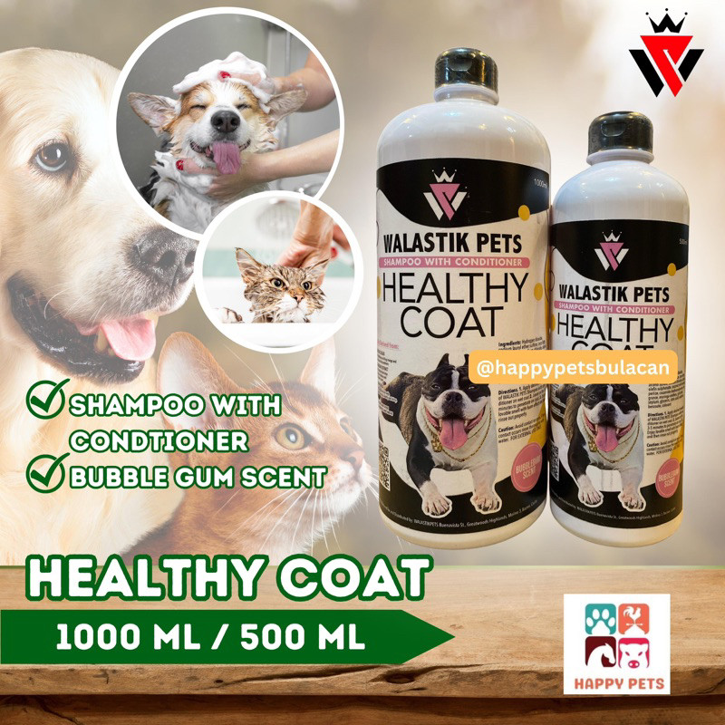 Walastik Pets Shampoo Healthy Coat 500ml and 1000ml | Shopee Philippines