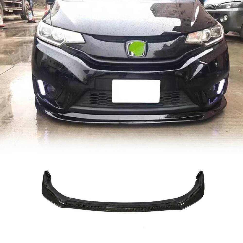 Fiber Carbon Bumper For Honda Jazz Fit GK5 2014-2017 Front Lip Chin ...