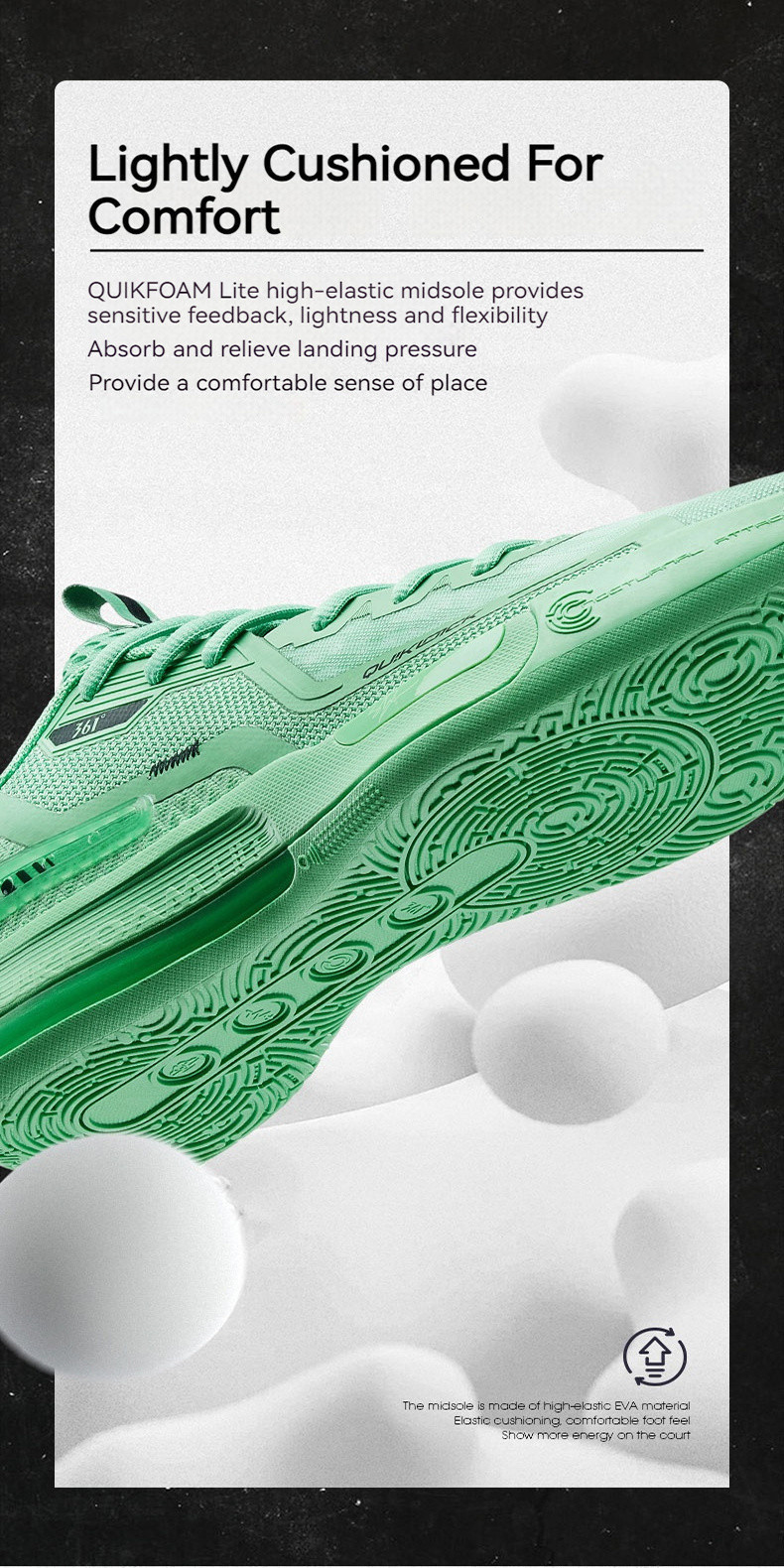 361 Degrees Dvd Goey Men Basketball Shoes Mesh Breathable Cushioning ...