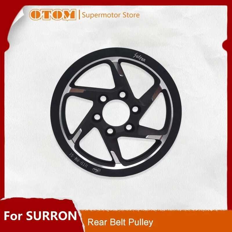 Original OTOM Motorcycle Rear Belt Pulley Transmission Gear Center Axle ...