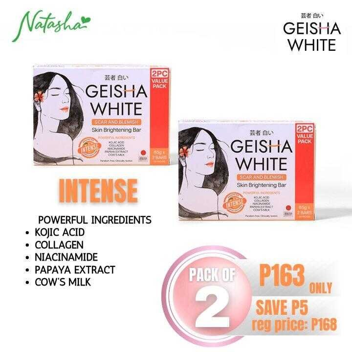 Natasha Geisha White 2-In-1 Intense Exfoliating Kojic Bar Scar And ...