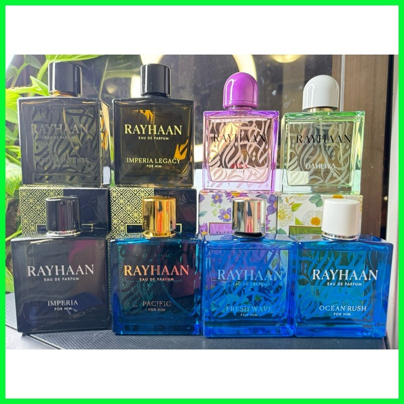 Rayhaan EDP 100ML Ocean Rush / Imperia / Pacific / Fresh Wave | Shopee ...
