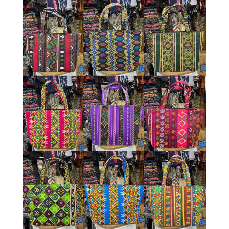 Batik Tote Shoulder Bag Pahiga / Hand Bags / Bayong Bag Medium | Shopee ...