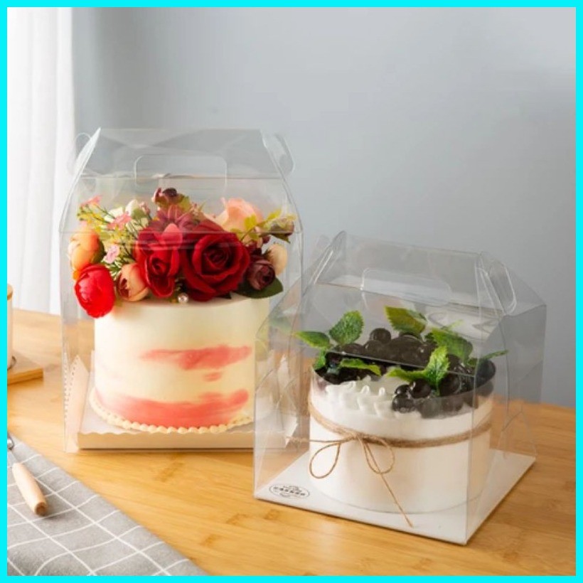 10 PIECES Acetate Cake Boxes for Bento Cake | Shopee Philippines