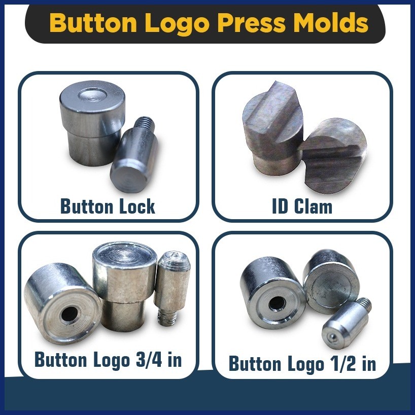 ID Lace Making Mold / Dies || Button Logo Mold, Button Lock Remache ...