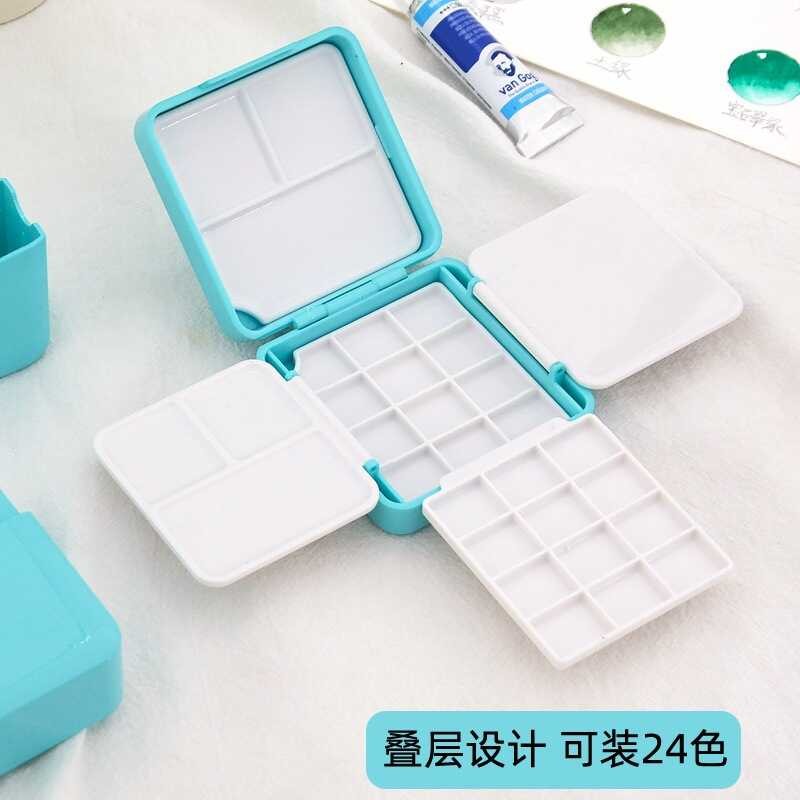 Mini Watercolor Paint Box 12 Colors 24 Colors Portable Dispensing Box ...