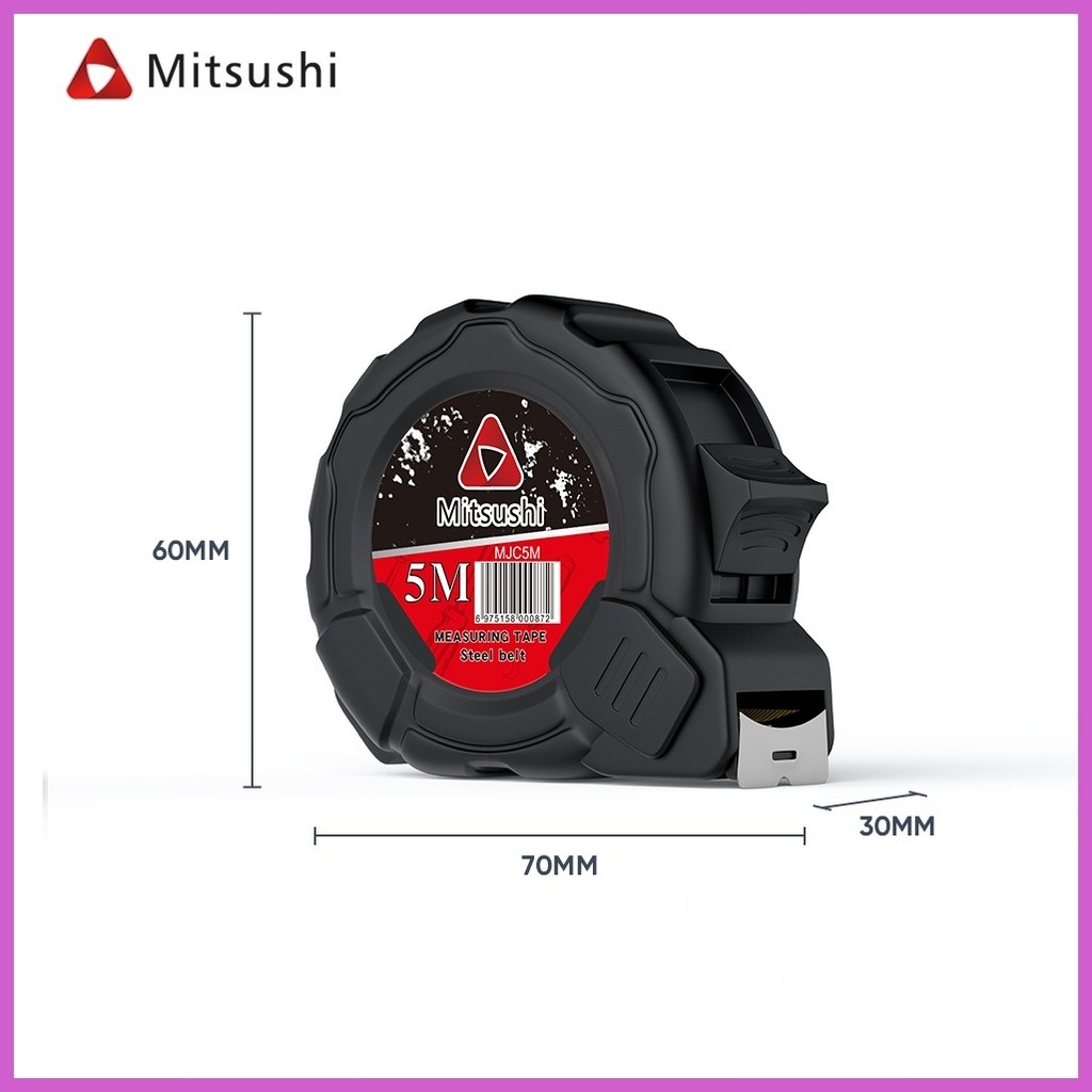 ⭐ ⌕ ๑ Mitsushi 5M/16ft. 3M/10ft. Steel Measure Tape/Metal Tape/Measure ...