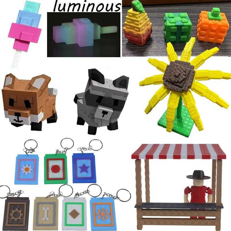 Grow A Garden Raccoon Dragoy Fox Toys 3D Printed Action Figure Toy ...