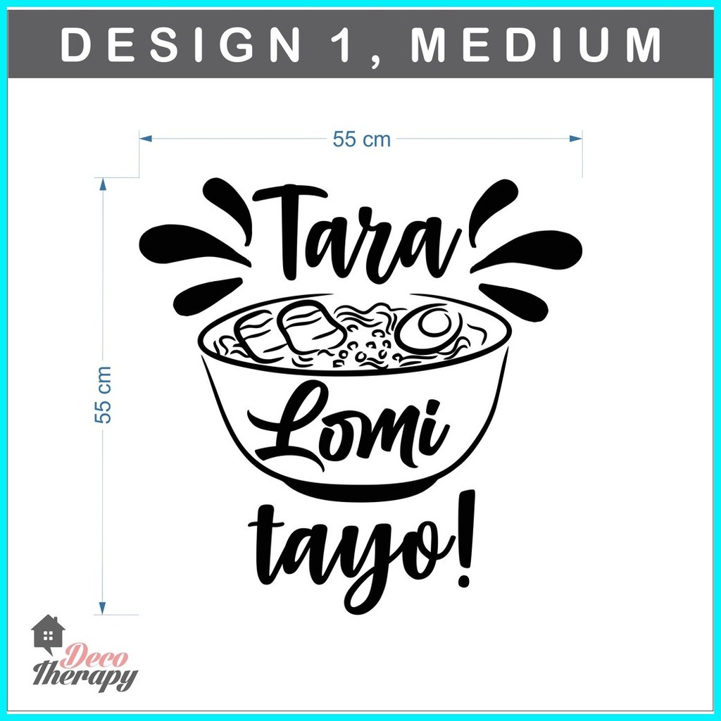 Tara Lomi Tayo Design 1 Wall Sticker Decotherapy | Shopee Philippines