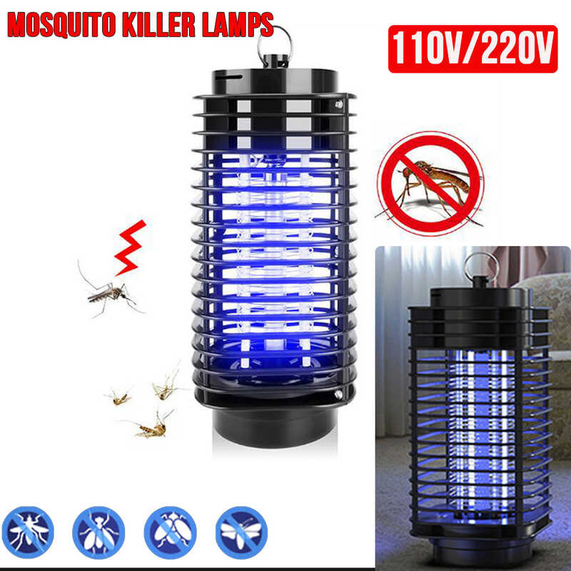 Portable Electric Lamps Fly Trap Lamp LED UV Light Bug Zapper Noiseless ...