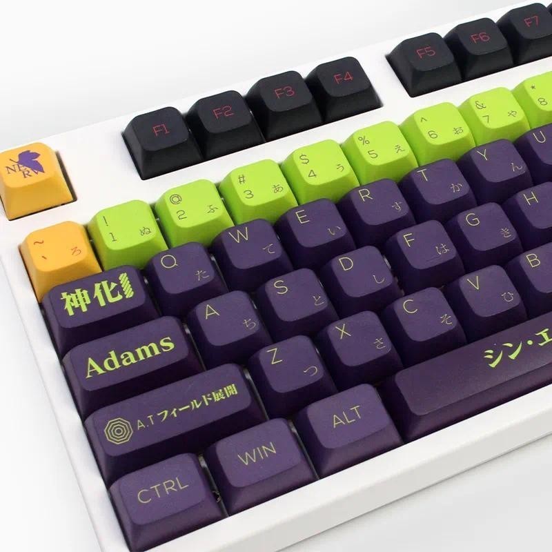 EVA-13 Keycap EVA-01 XDA Profile 134 Keys PBT Five-sided Dye ...