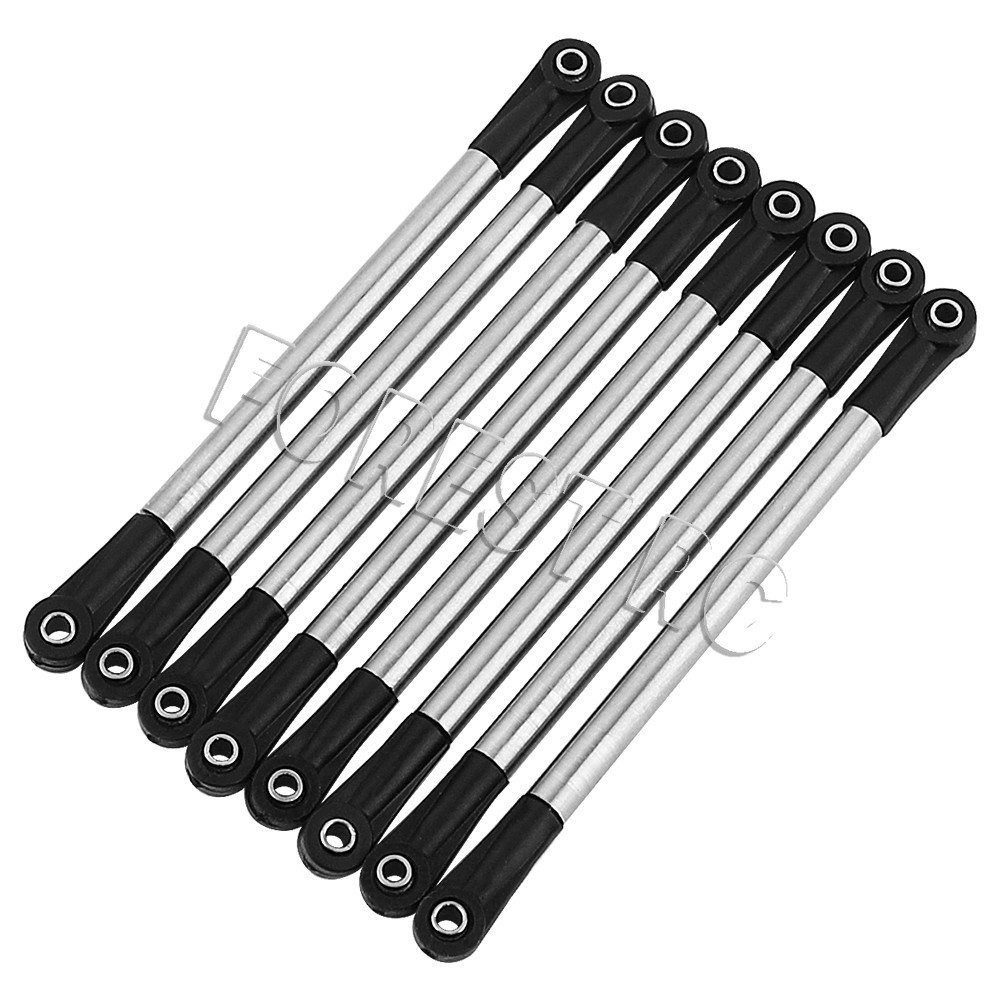 8PCS Adjustable Upper & Lower Link Bar Set Chassis RC Linkage for Losi ...
