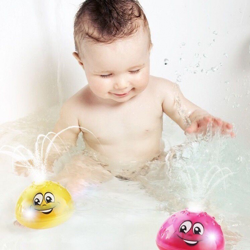 Spray Water Toy Ball Children's Baby Bath Toys Colorful Smiley Ball ...