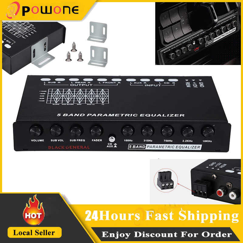 Audio Equaliser, Adjustable EQ Car Amplifier Graphic Equaliser na may ...
