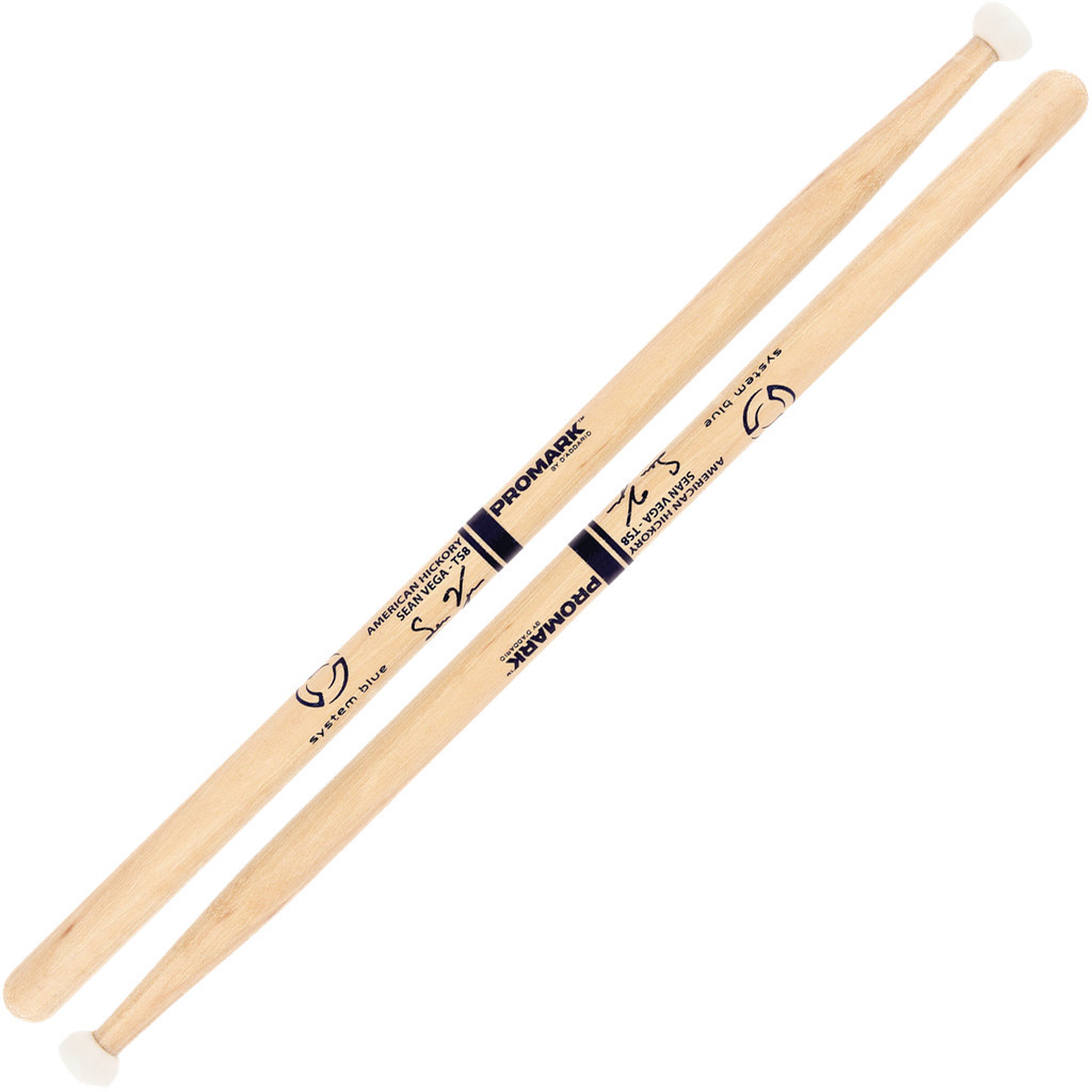 ProMark TS8 Sean Vega Signature System Blue Hickory Nylon Tip Marching ...
