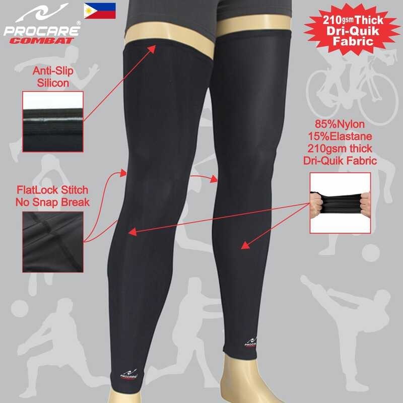 PROCARE COMBAT #5204 Compression Full Leg Sleeves, Dri-Quik Fabric ...