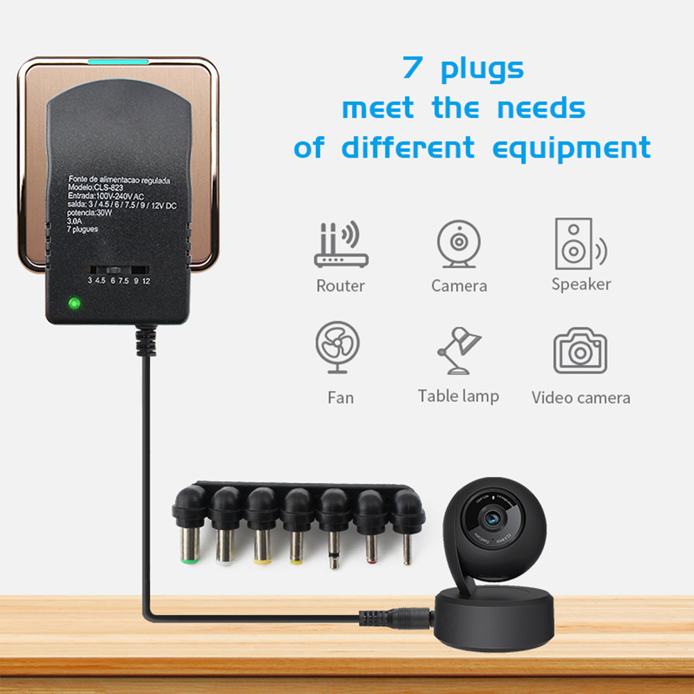 Adjustable Charger Multi Voltage Power Supply Adapter AC 220V TO DC 3V ...