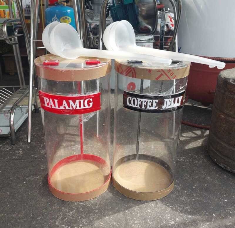 Round 10Liters Acrylic Juice Container With Free Sandok And Signage ...