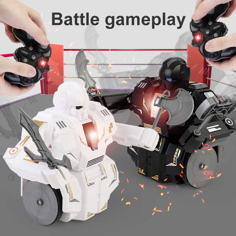 9 Remote Control Two-Peron Bo Fighting Robot Sparring Rotating Gift ...