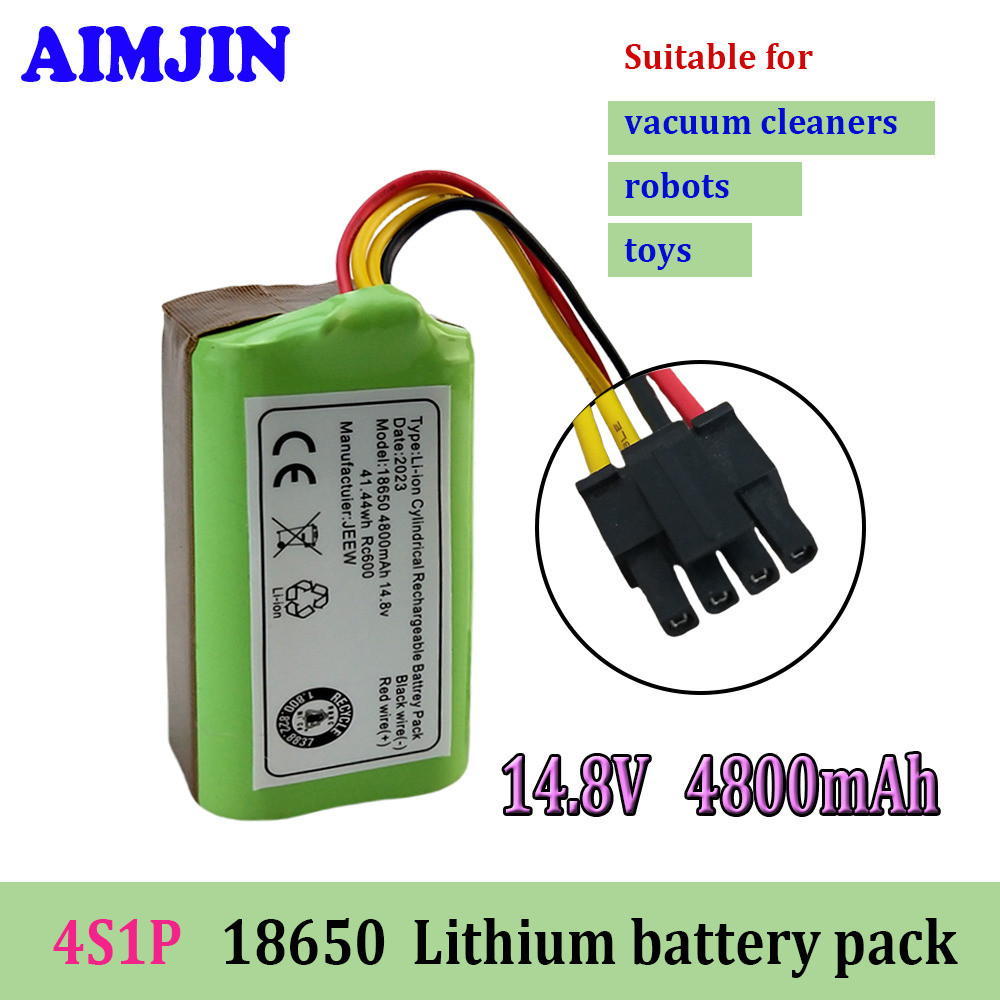 4800Mah 24 14.8V 18650 Rechargeable Battery Pack Vacuum Cleaner Sweeper ...