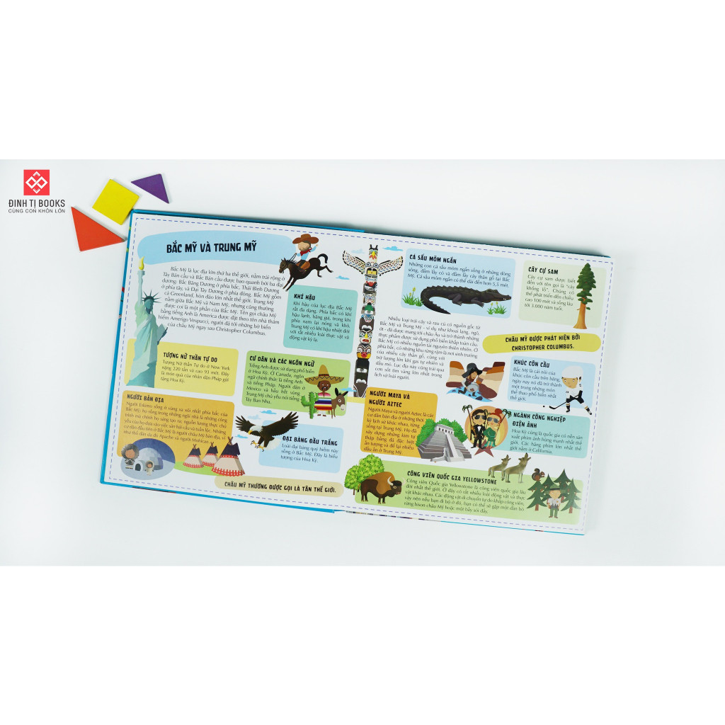 Book - World Atlas - Interactive flip open to explore continents and ...