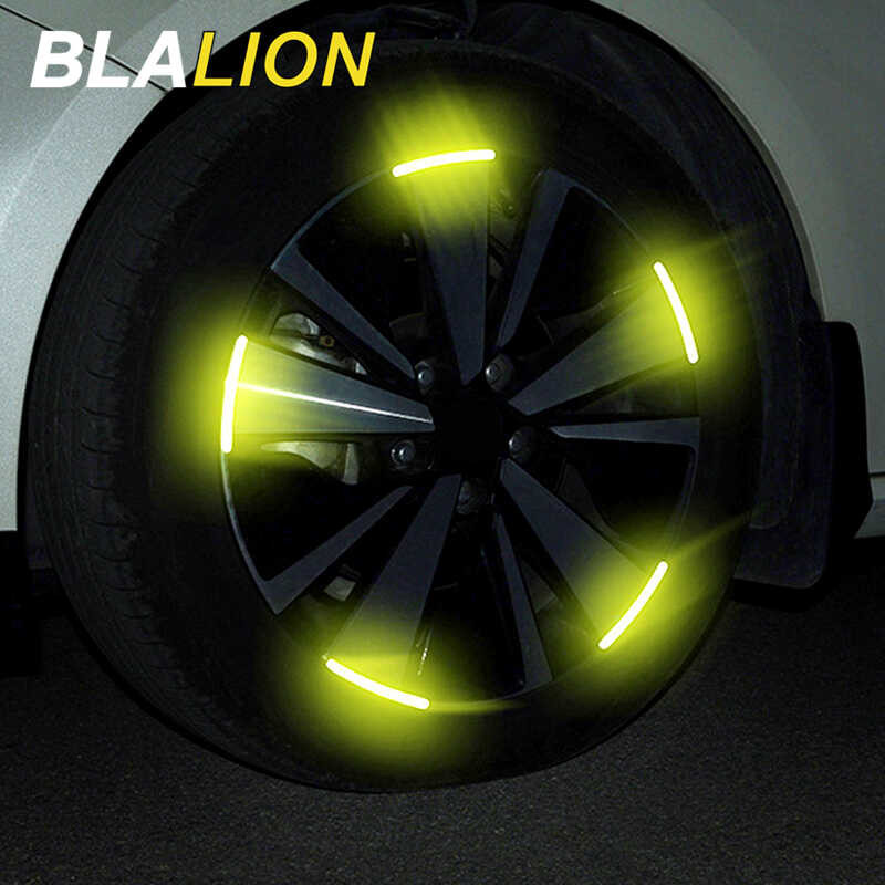 2025 Car Wheel Rim Sticker Reflector Decoration Motor Tire Reflective ...