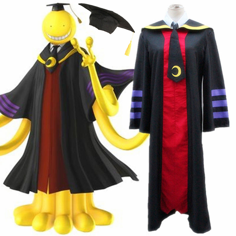 § Anime Assassination Classroom Korosensei Cosplay Costume Robe Cloak ...