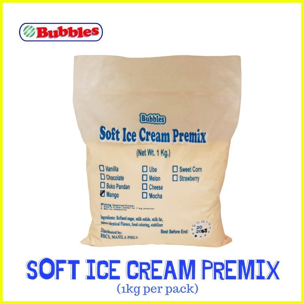 BUBBLES BEST FOOD) Melon Ice Cream Premix 1kg | Shopee Philippines