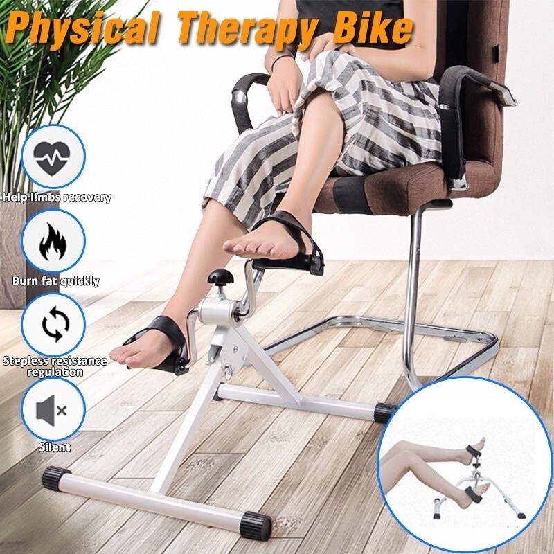♀ ♒ ♞Bike Trainer Pedal Exerciser Thin Leg Machine Foot Recovery ...