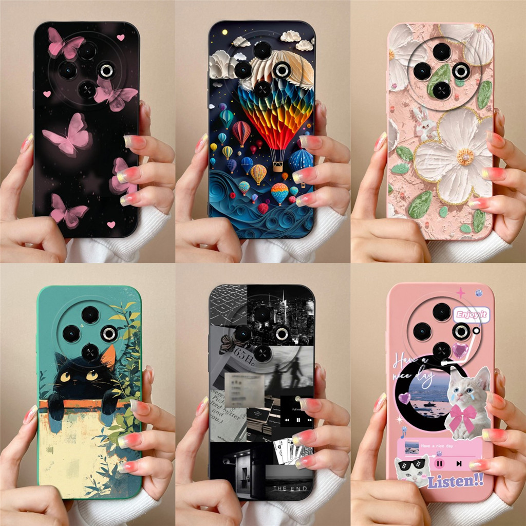 New Design Casing For Tecno Spark 30C 4G Pretty Butterfly Oil Painting ...