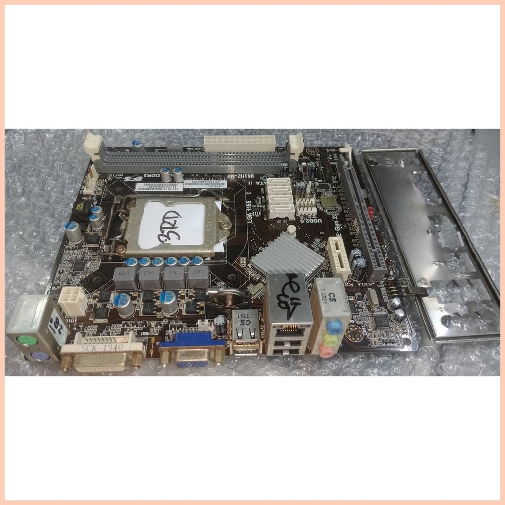 ۞ 1155 motherboard ecs h61h2-mv 2nd/3rd gen support ddr3 pcie v/s/l ...