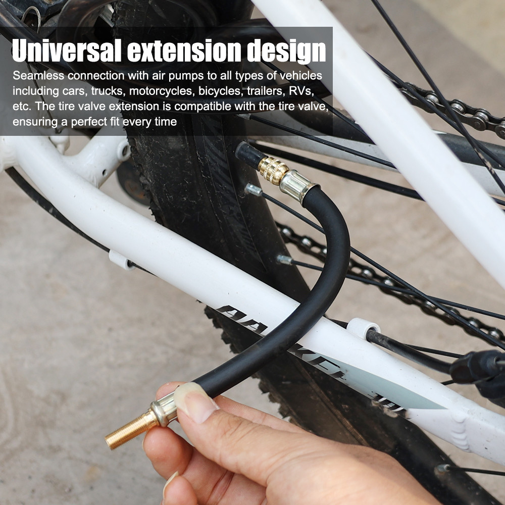 100/150/210MM Rubber Valve Inflation Extension Tube for Car Tires ...