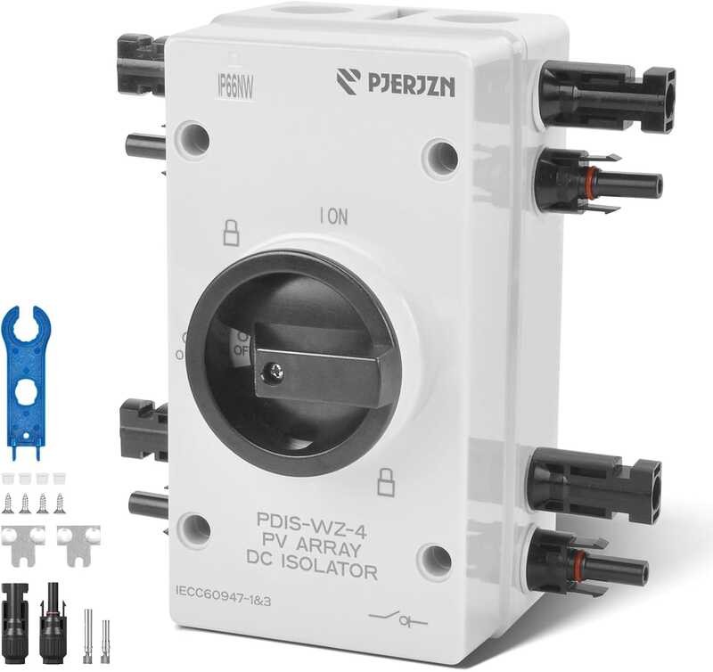 solar panel Pjerjzn disconnect switch 32A 1000V 4-pole Pv DC isolation ...