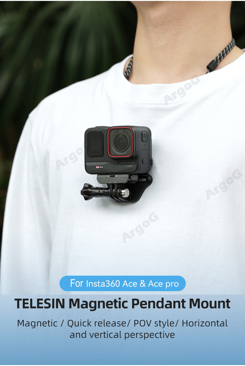 TELESIN Magnetic Pendant Mount For Insta360 Ace Pro 2 / Ace 360 ...