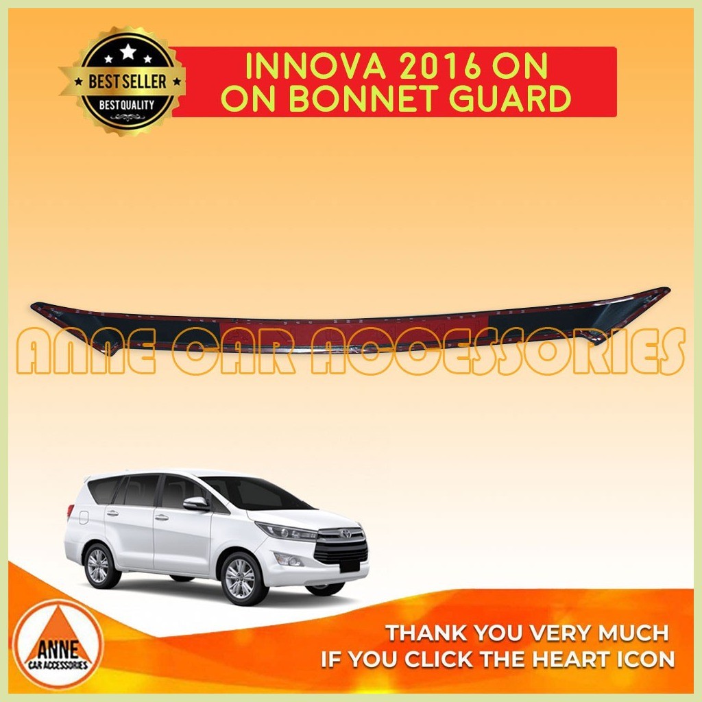 ↖ Hood Guard Bonnet for Toyota Innova 2016 2017 2018 2019 2020 2021 ...